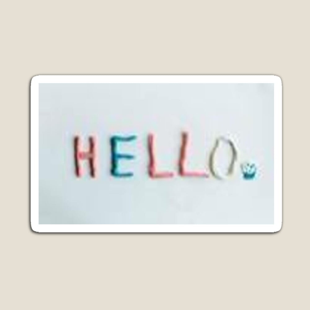 Kira Sticker With Hello Hello Hi How Are You, My Name Is Fashionable ...