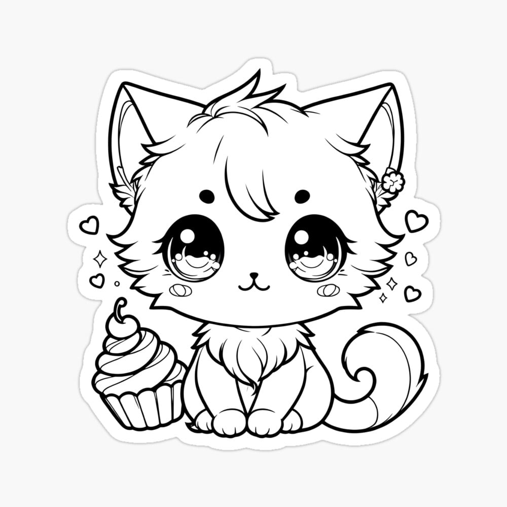 Kira Sticker With Hello Kitty, Fluffy, Pets, Kawaii Cat Decorative ...