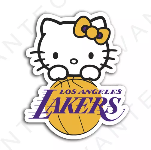 Kira Sticker With Hello Kitty Los Angeles Lakers Basketball Decals ...