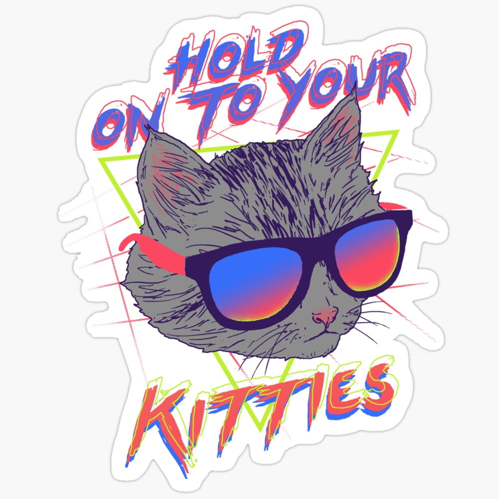 Kira Sticker - Hold On To Your Kitties Sticker - Single, Trio, Or Squad ...