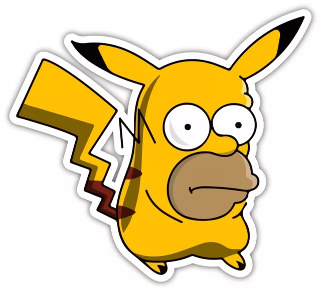 Kira Sticker With Homer Simpson Pikachu Decal Pokemon Decal Truck ...