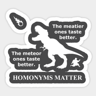 Kira Sticker With Homonyms Matter - Cute Meatier Meteor Dinosaur ...