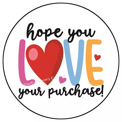 Kira Sticker With Hope You Love Your Purchase Small Business Decorative ...