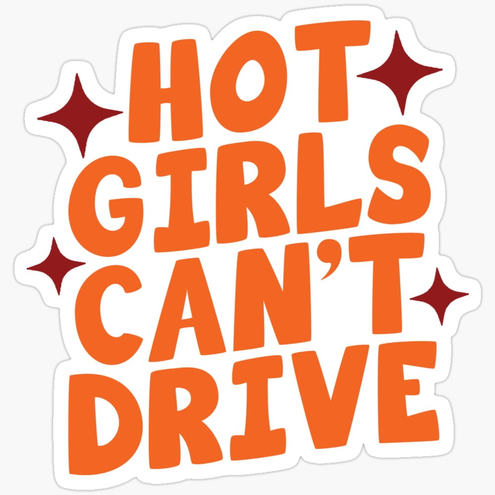 Kira Sticker With Hot Girls Can'T Drive Girly Cute Bumper Decorative ...