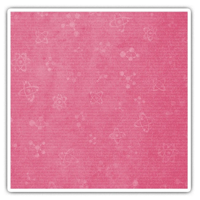 Kira Sticker With Hot Pink Science Atom Print Chemistry Physics ...