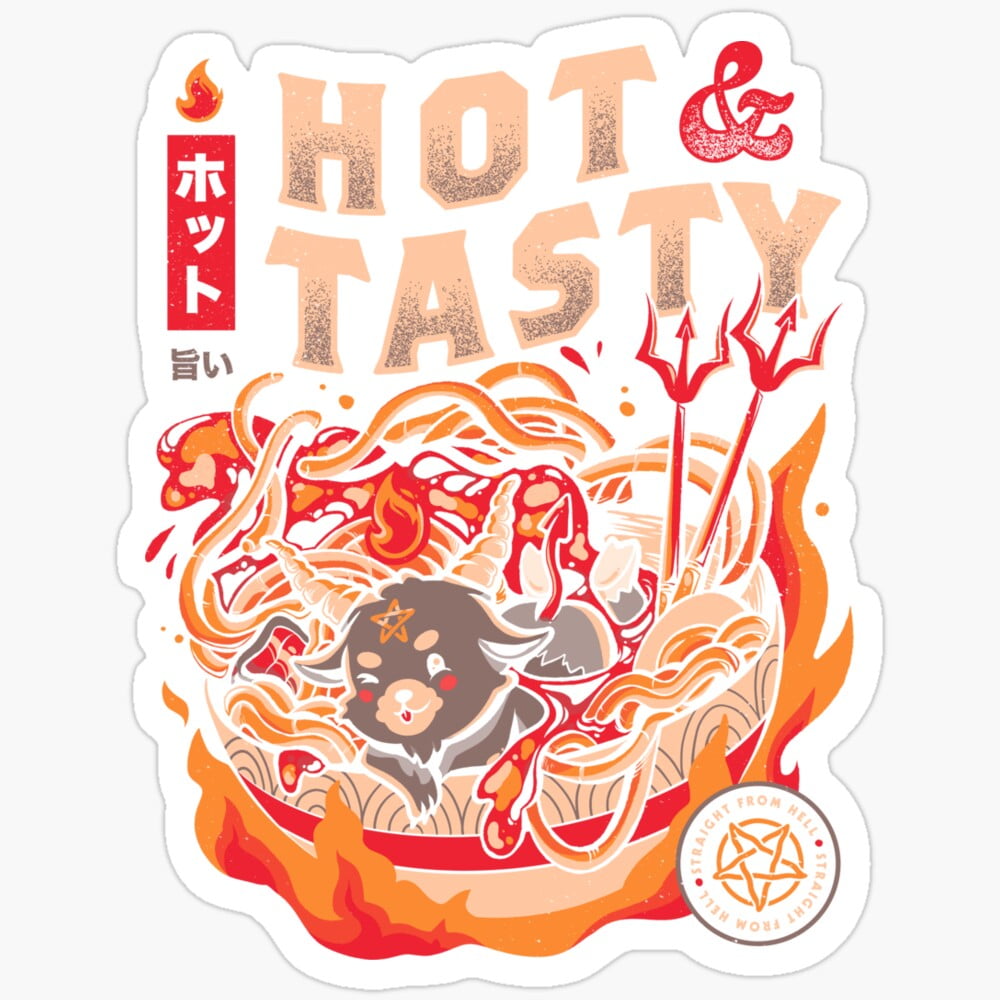 Kira Sticker With Hot And Tasty Creepy Cute Hot Baphomet Gift ...
