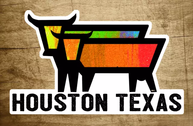 Kira Sticker With Houston Texas Decal Cattle Cow Rancher Vintage ...