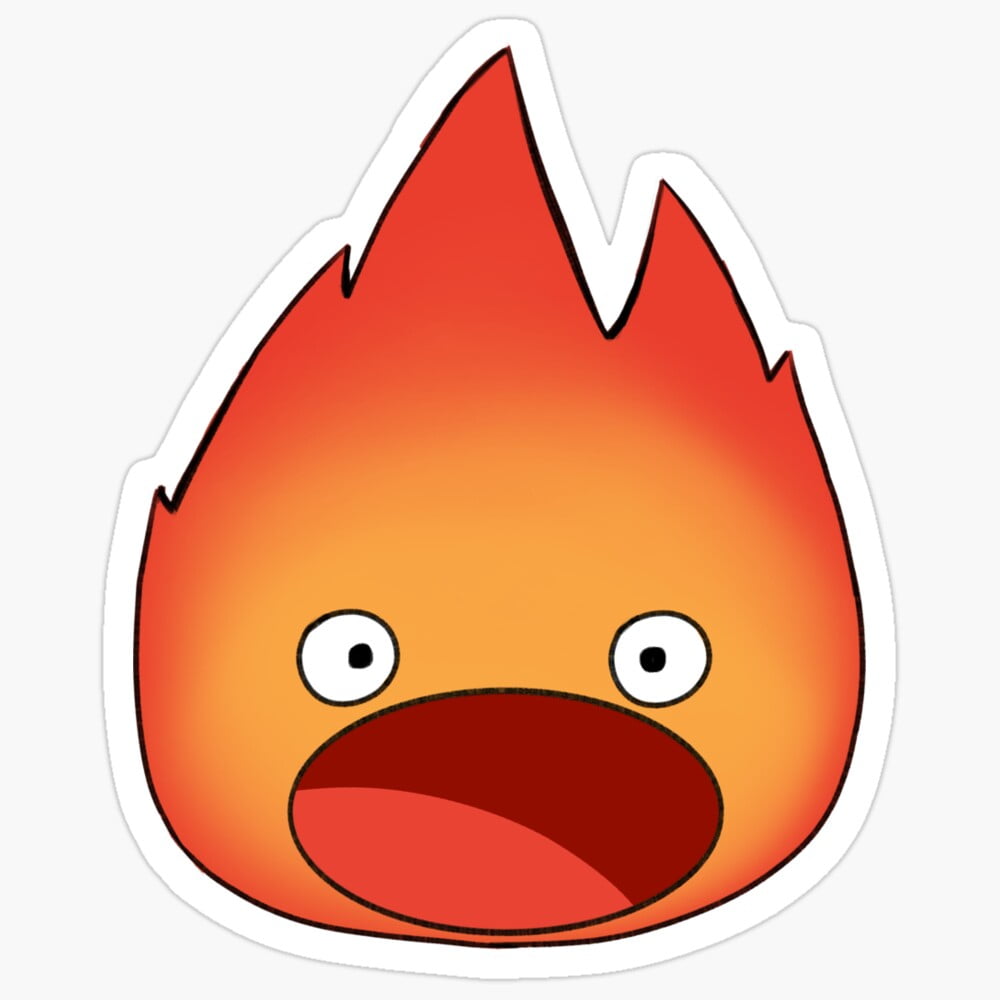 Kira Sticker - Howl'S Moving Castle Calcifer Gift For You - Phone ...