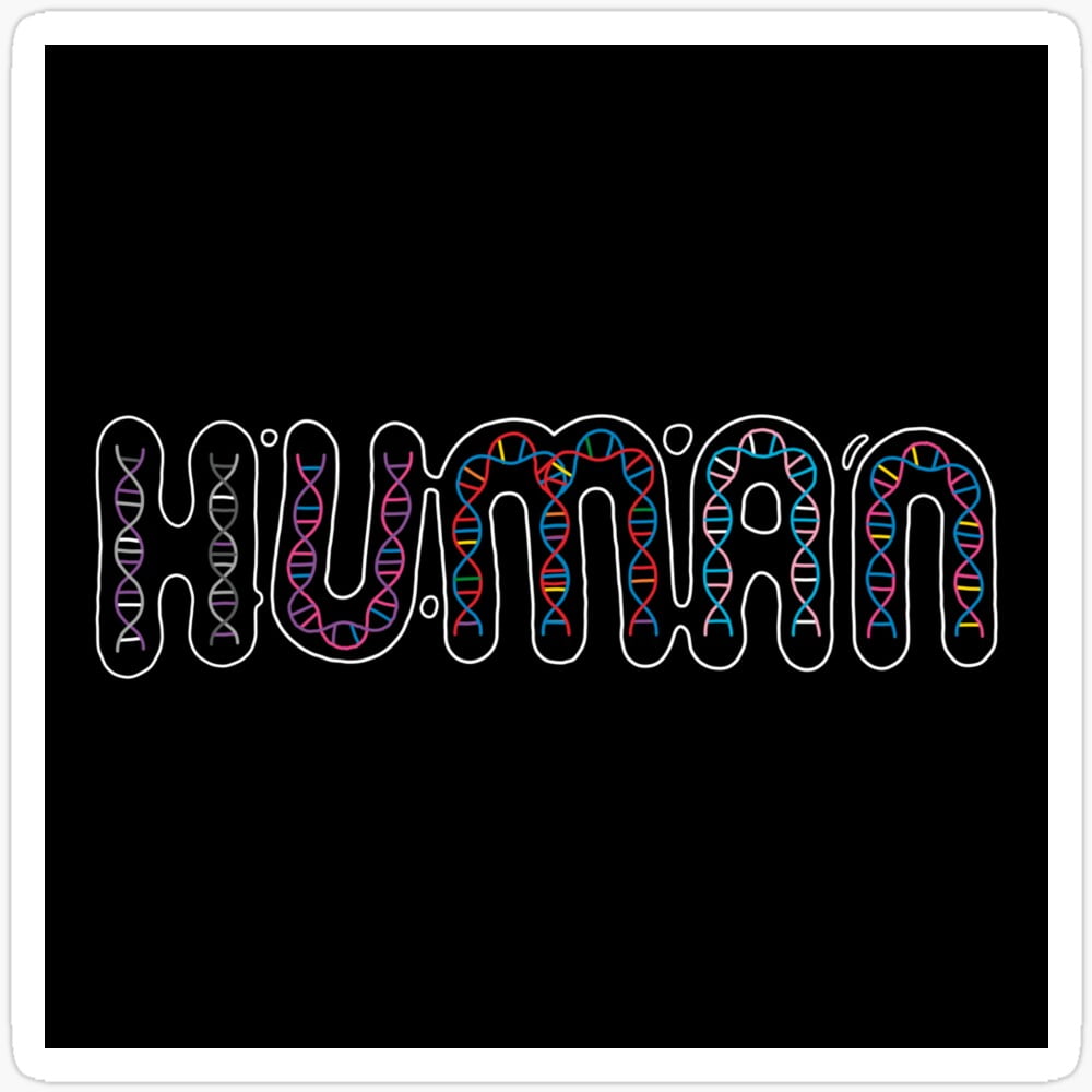 Kira Sticker - Human Science Dna Flag Sticker - Walmart.com