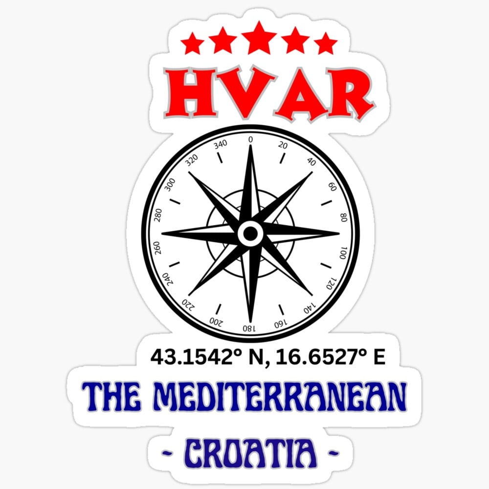 Kira Sticker - Hvar Island - The Mediterranean Croatia Gift For You ...