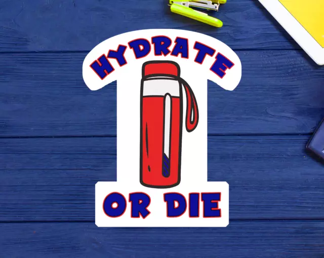 Kira Sticker With Hydrate Die Decal Hiking Outdoors Nature Water Bottle ...