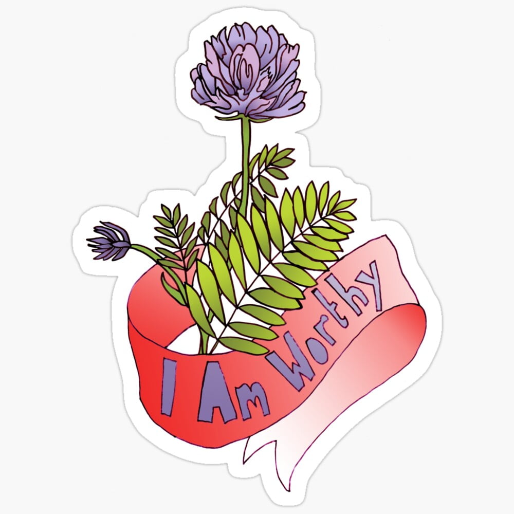 Kira Sticker - I Am Worthy Gift For You - Phone Stickers, Waterproof ...