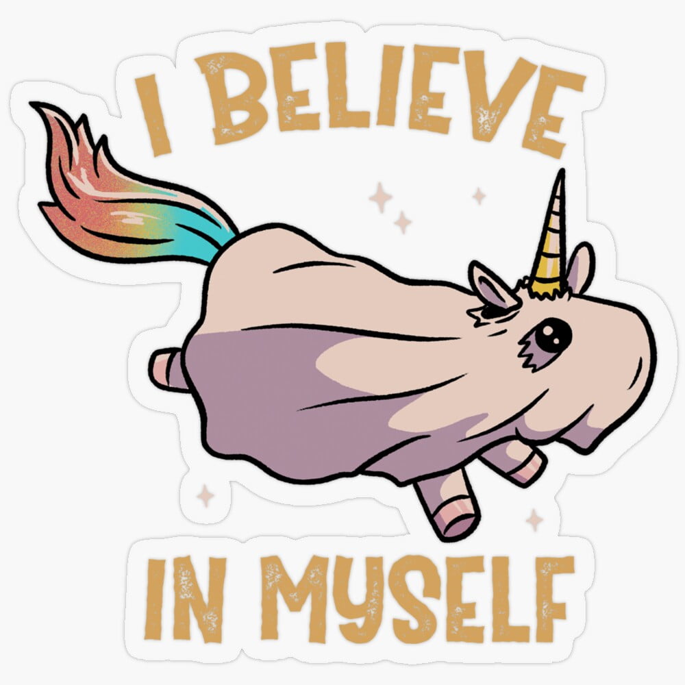 Kira Sticker With I Believe In Myself Cute Spooky Transparent ...