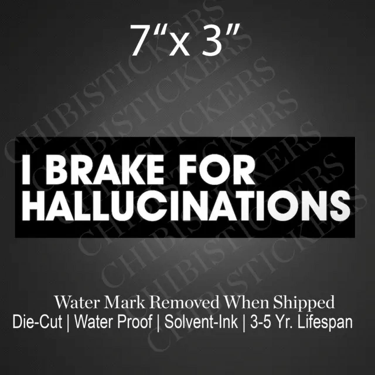 Kira Sticker With I Brake For Hallucinations Car Decal Vinyl Sticker ...