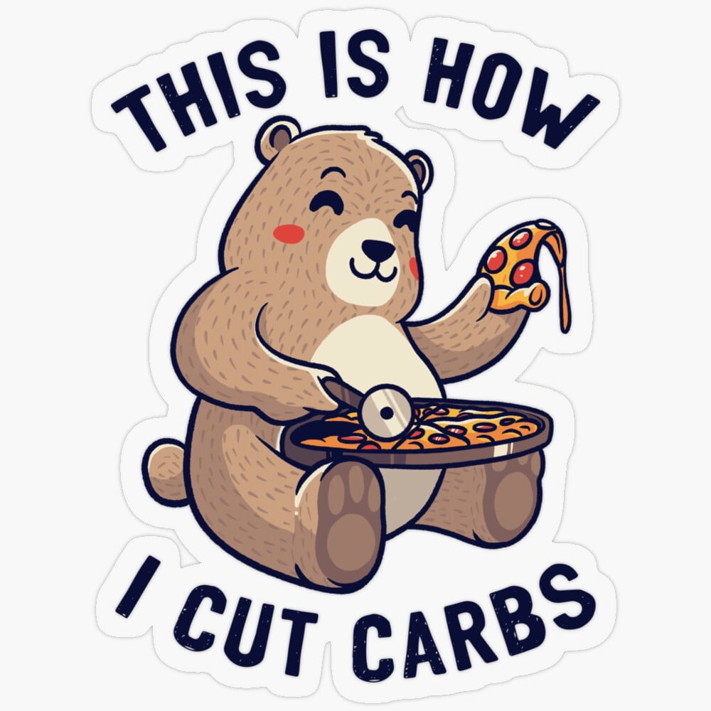 Kira Sticker With This Is How I Cut My Carbs Transparent Decorative ...