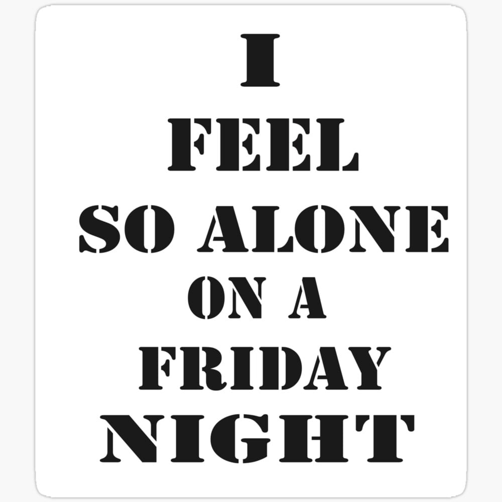 Kira Sticker - I Feel So Alone On A Friday Night - Phone Stickers ...