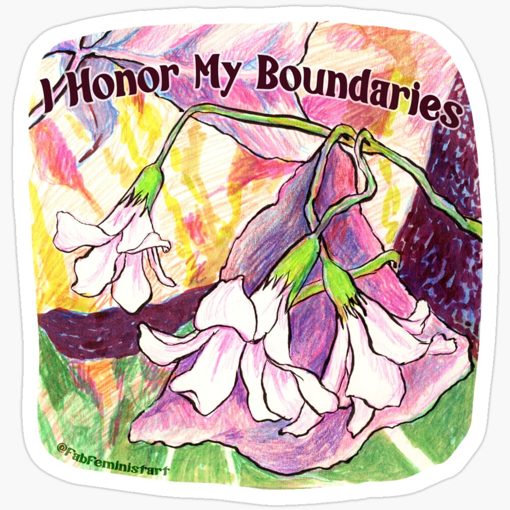 Kira Sticker - I Honor My Boundaries Gift For You - Phone Stickers ...