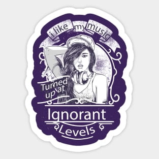 Kira Sticker With I Like My Music Sticker & Hearing, Band, Volume Level ...