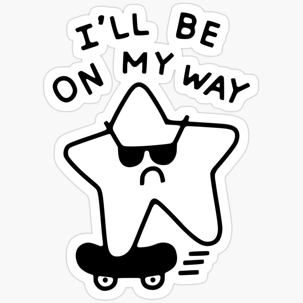 Kira Sticker - I'Ll Be On My Way Sticker - Walmart.com