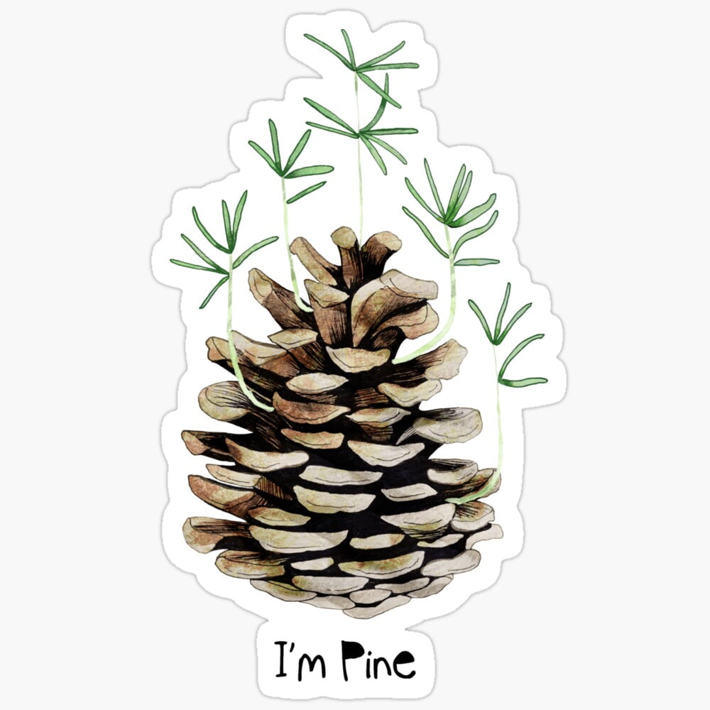 Kira Sticker - I'M Pine - Phone Stickers, Waterproof Decals Water ...