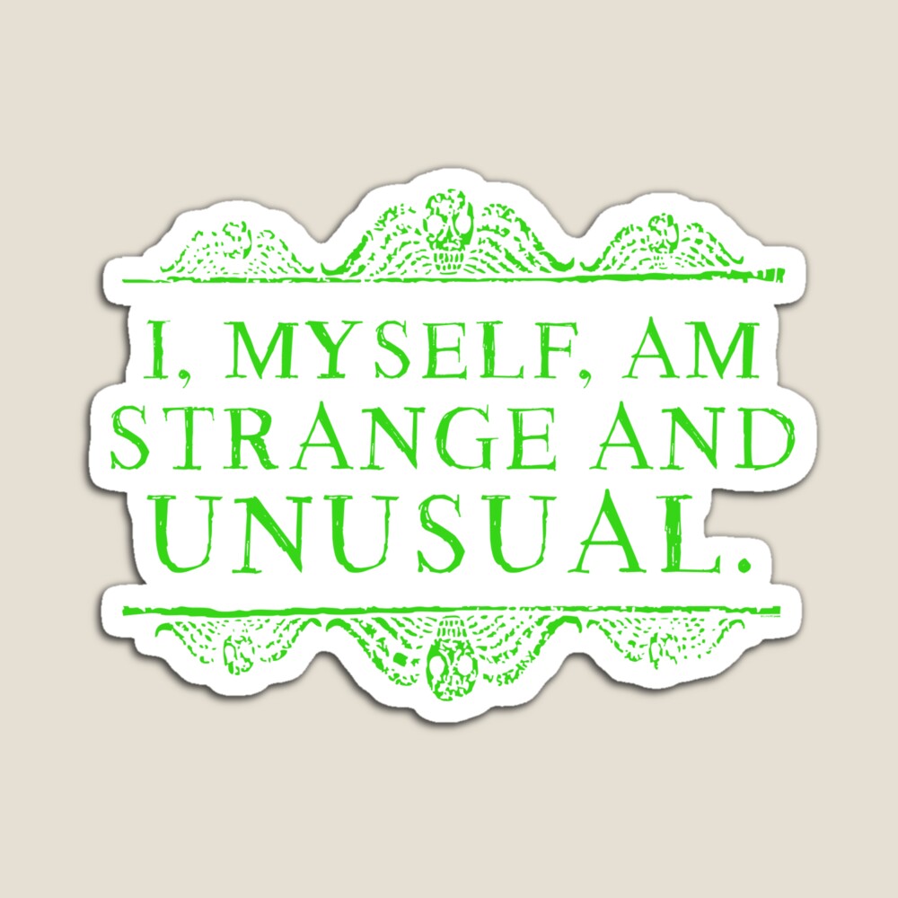 Kira Sticker With I, Myself, Am Strange And Unusual. Sticker Decorative ...