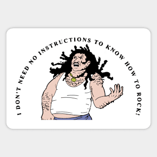 Kira Sticker With I Don'T Need No Instructions To Know How To Rock ...