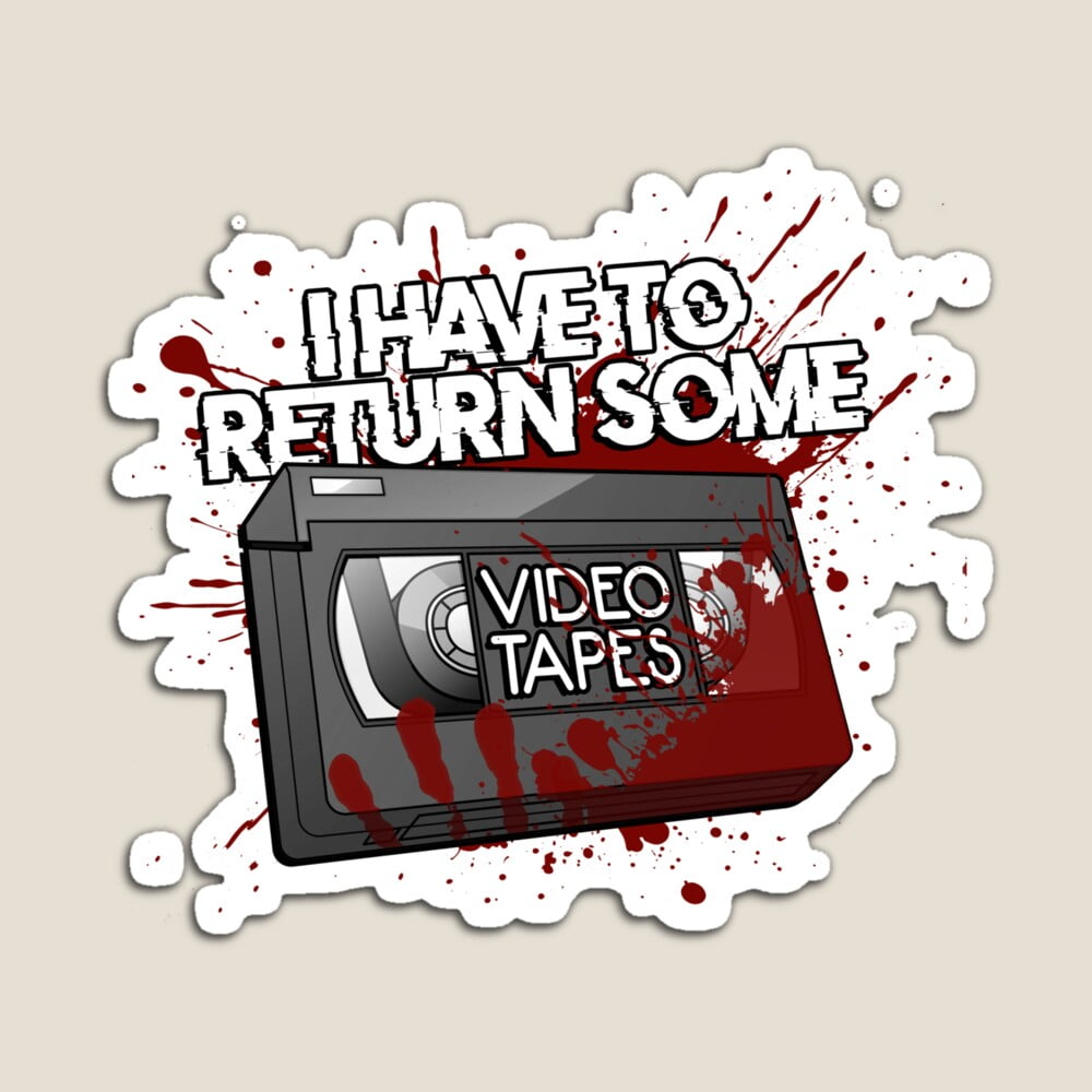 Kira Sticker With I Have To Return Some Video Tapes Sticker Decorative ...