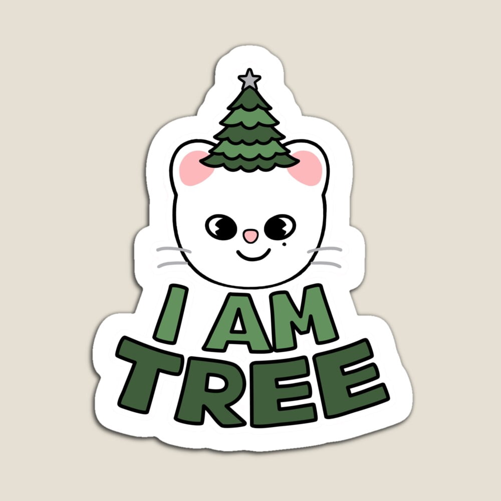 Kira Sticker With I Am Tree (Skz Hyunjin Jiniret Christmas Quote ...