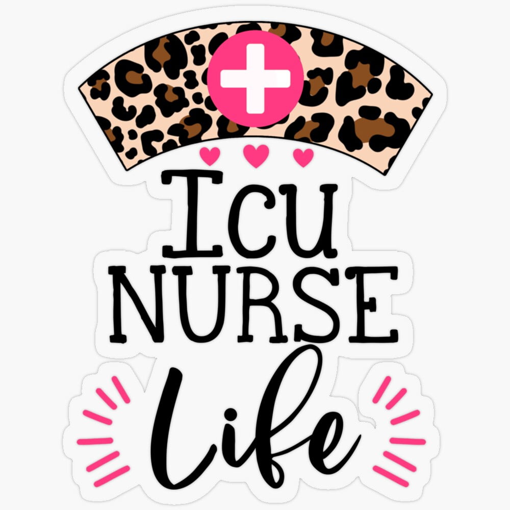 Kira Sticker With Icu Nurse Nursing Gift Rn Medical Stethoscope Heart ...