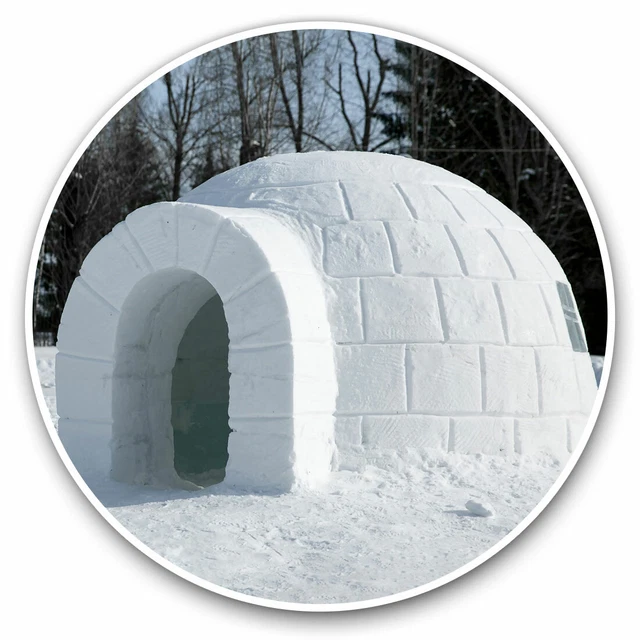 Kira Sticker With Igloo Snow Camping Ice Cave Cool Gift Decorative ...
