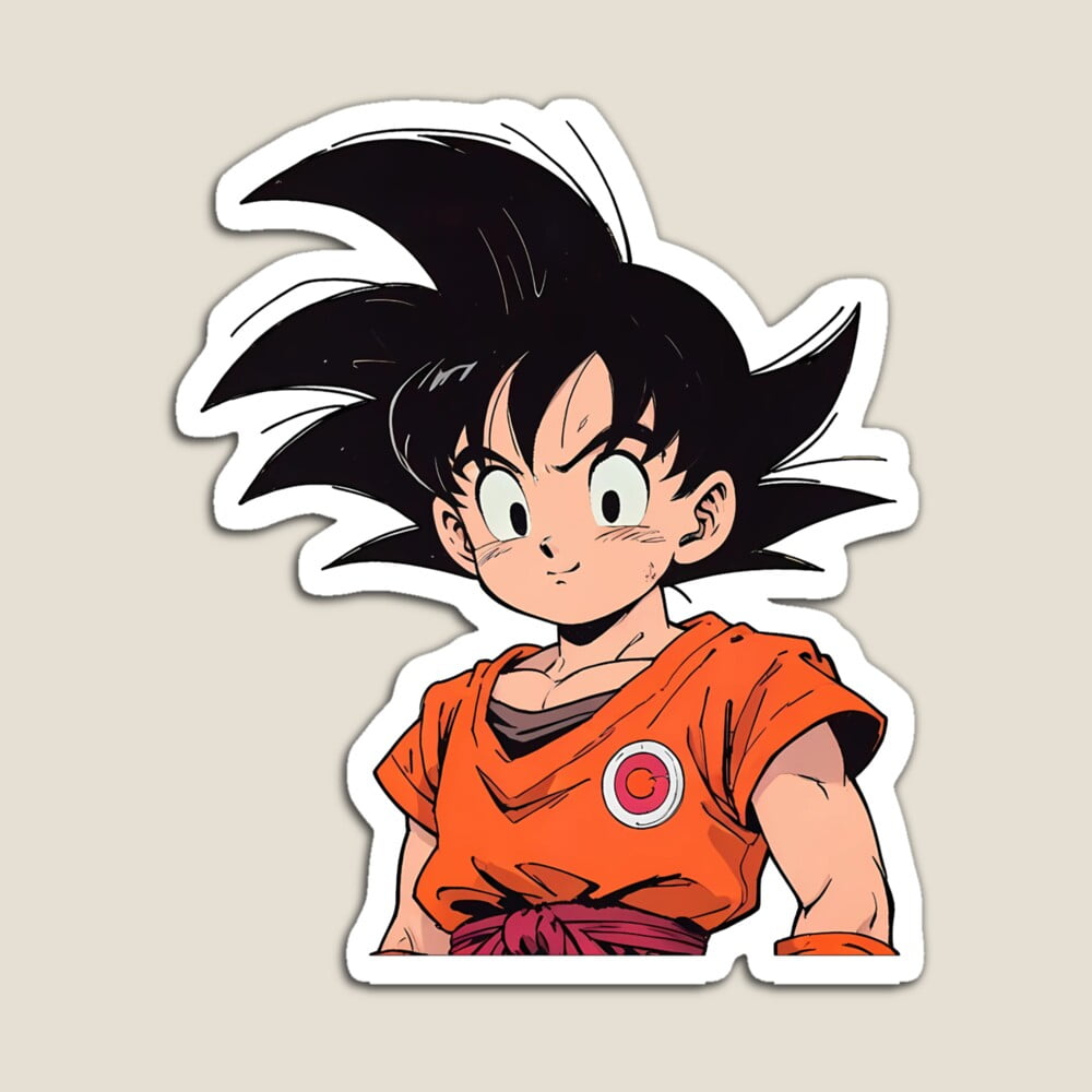 Kira Sticker With Illustration Of Goku Child | Dragon Ball Decorative ...