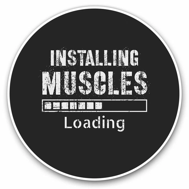 Kira Sticker With Installing Muscles Loading Gym Cool Gift Decorative ...