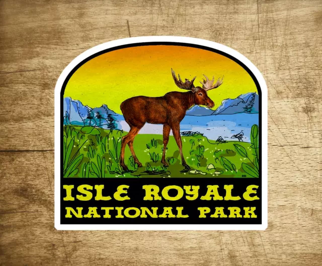 Kira Sticker With Isle Royale National Park Decal Michigan Lake ...