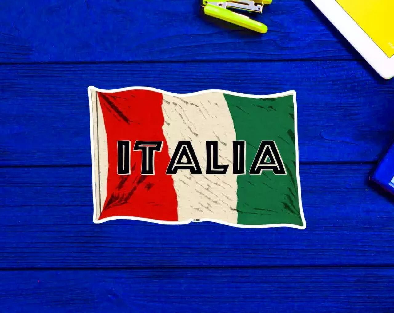Kira Sticker With Italia Flag Italy Italian Rome Venice Florence ...
