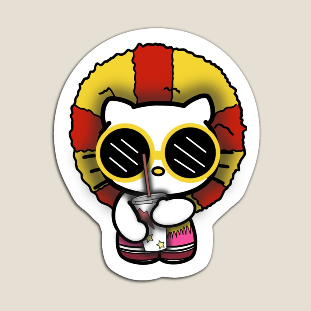 Kira Sticker With Itty Bitty Kitty Committee - Hello Tina Decorative Laptop, Phone Stickers ...