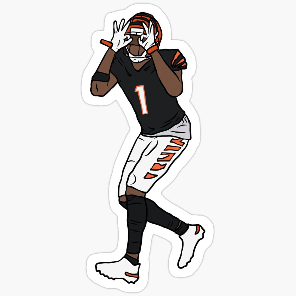 Kira Sticker - Ja'Marr Chase Celebration 2 Sticker - Single, Trio, Or ...