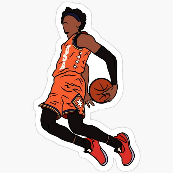 Kira Sticker - Ja Morant Behind The Back Dunk Sticker - Single, Trio ...