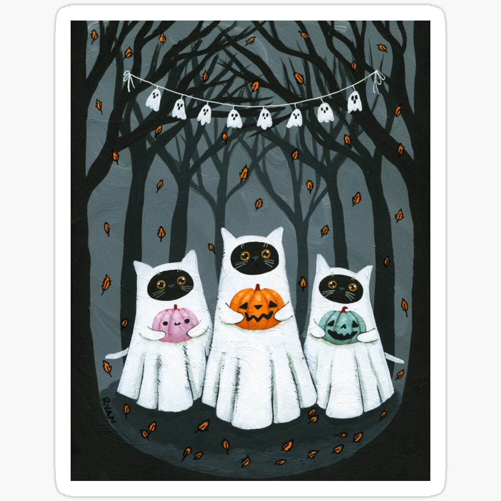 Kira Sticker - Jack O Lantern Contest Kitties - Phone Stickers ...