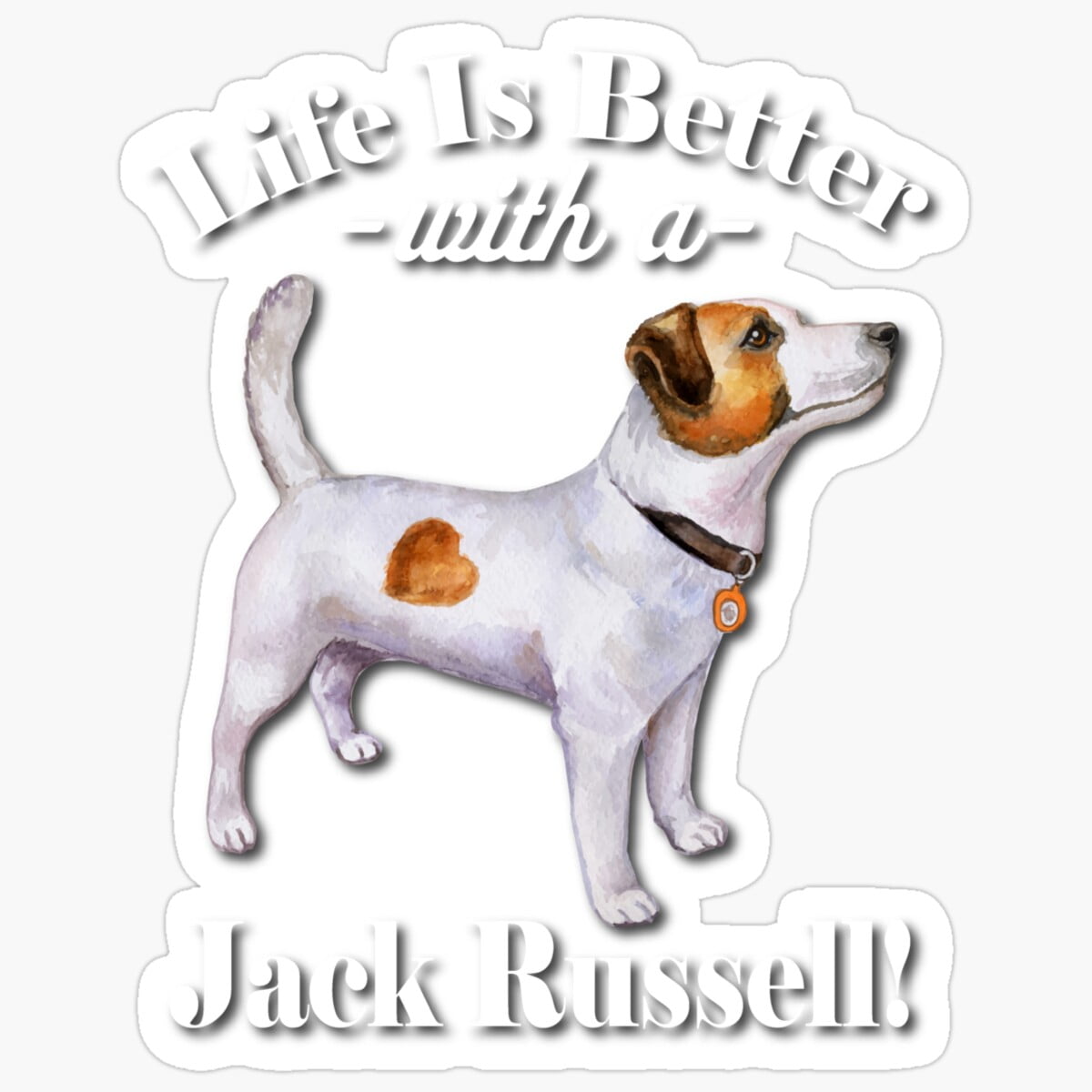 Kira Sticker - Jack Russell Sticker, Funny Waterproof Decal For Pet ...