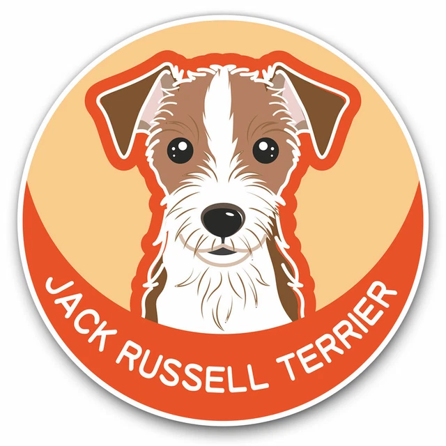 Kira Sticker With Jack Russell Terrier Cartoon Dog Face Cool Gift ...