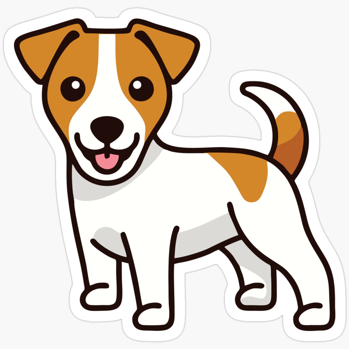 Kira Sticker - Jack Russell Terrier Sticker, Funny Waterproof Decal For ...