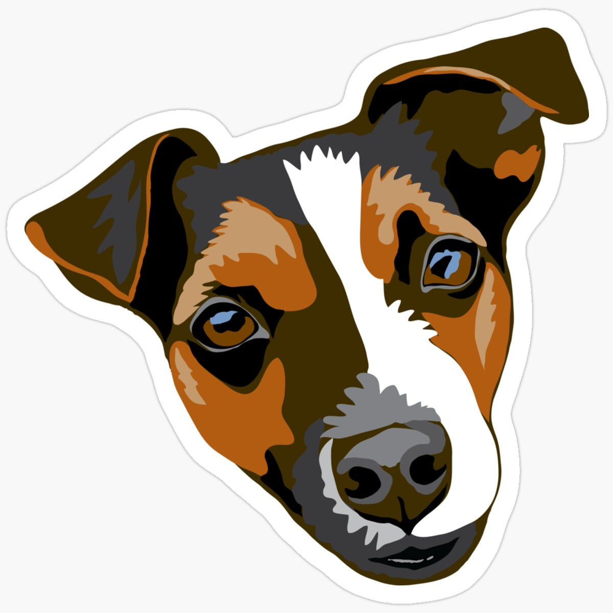 Kira Sticker - Jack Russell Terrier Sticker, Funny Waterproof Decal For ...