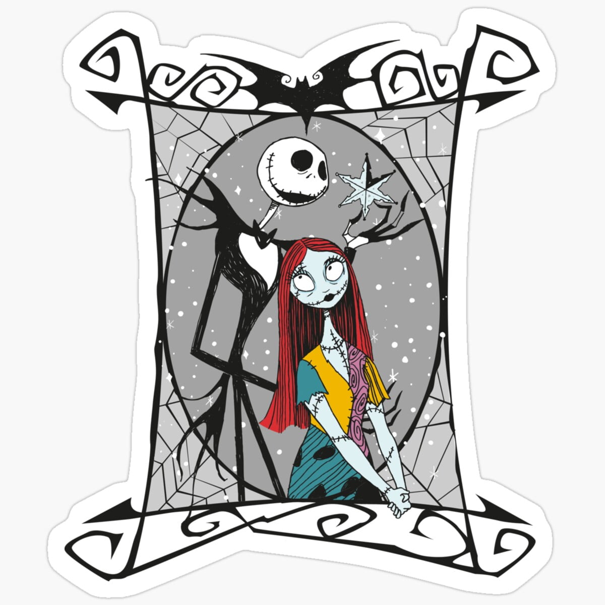 Kira Sticker - Jack Skellington And Sally The Nightmare Before ...