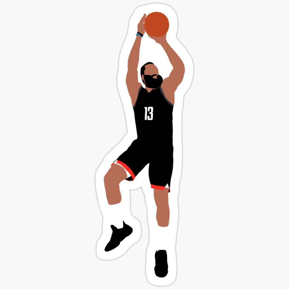 Kira Sticker - James Harden One Leg Three Pointer Sticker - Single ...