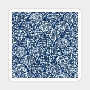 Kira Sticker With Japanese Fish Scales / Indigo Texture Decorative ...