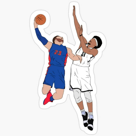 Kira Sticker - Jarrett Allen Blocks Blake Griffin Sticker - Single ...