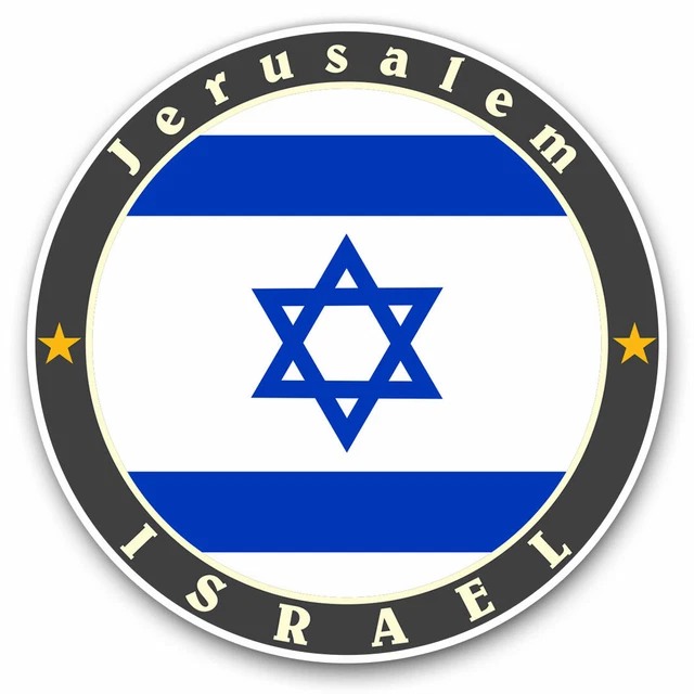 Kira Sticker With Jerusalem Israel Flag Map Travel Cool Gift Decorative ...
