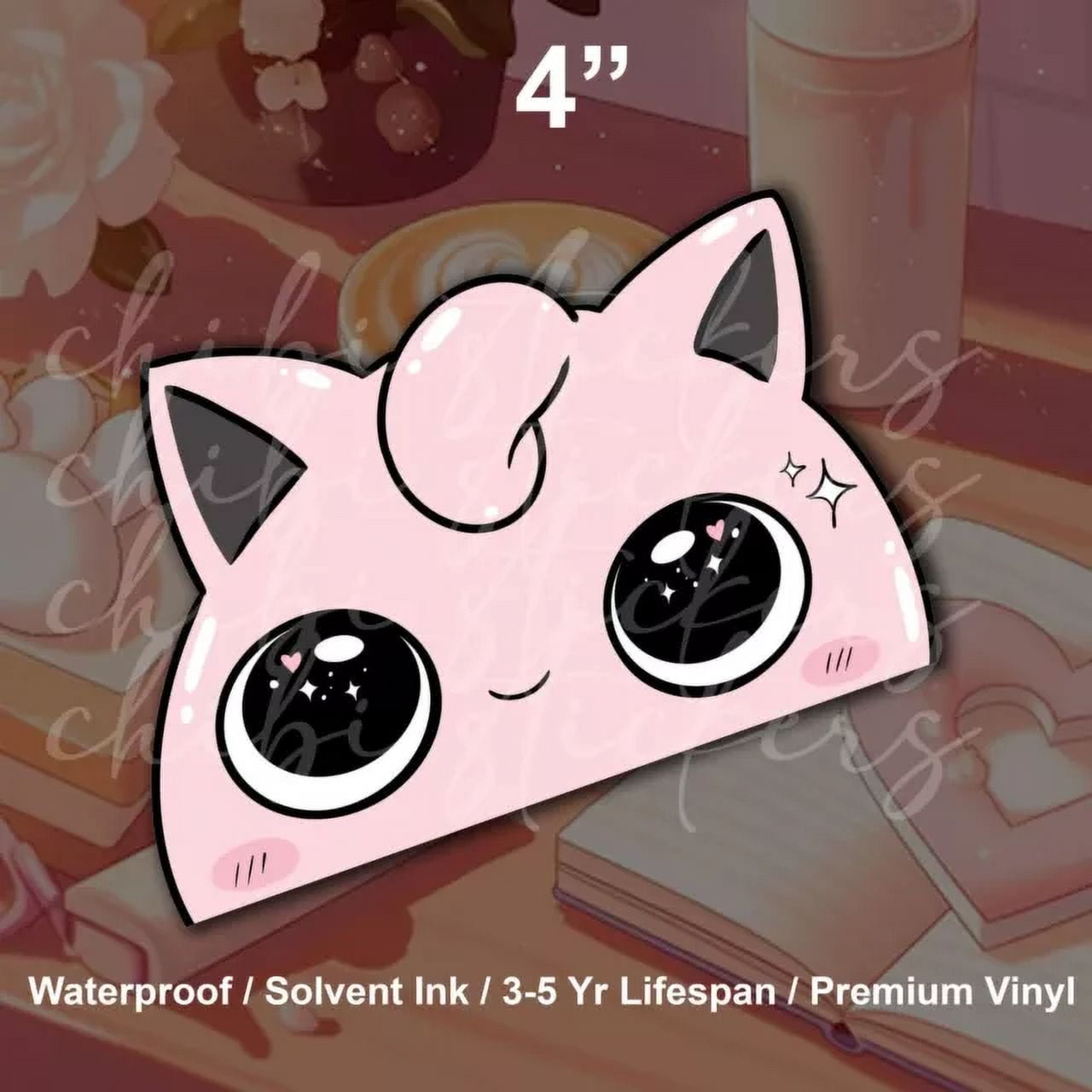 Kira Sticker With Jiggly Puff Singing Pokemon Evolution Kawaii Vinyl ...