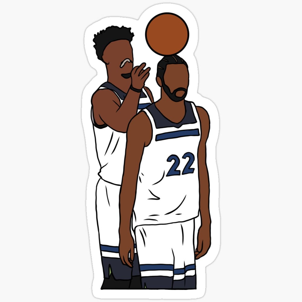 Kira Sticker - Jimmy Butler Messing With Andrew Wiggins Perfect Gift ...
