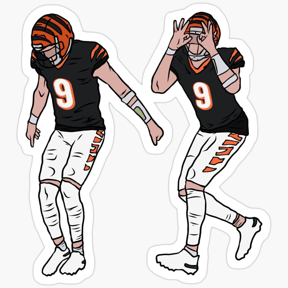 Kira Sticker - Joe Burrow Griddy Sticker - Single, Trio, Or Squad ...